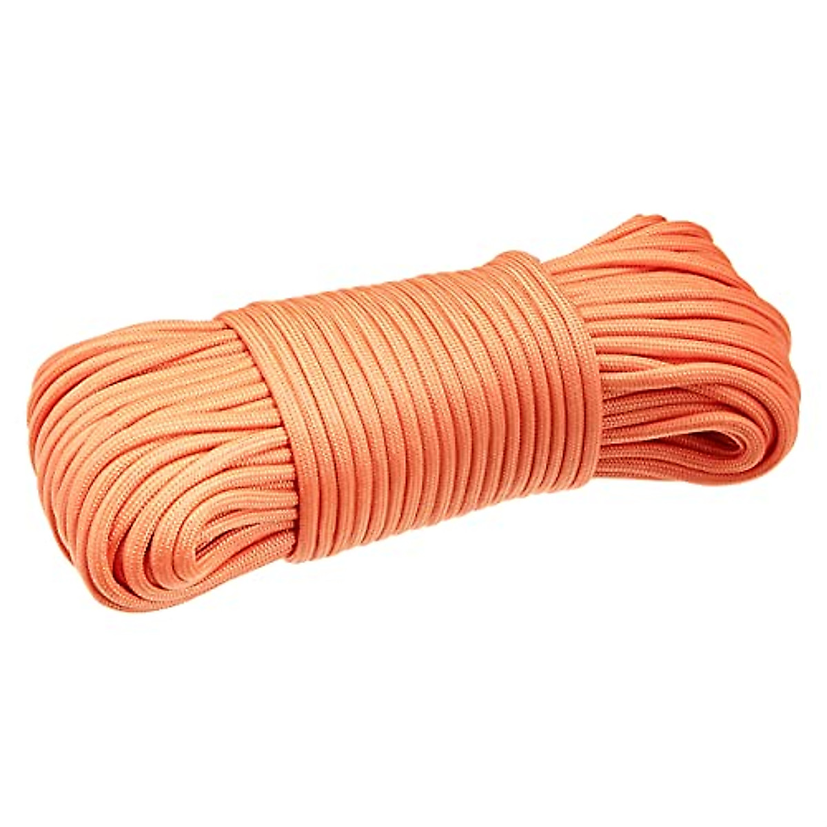 Amazon Basics 550 Type III Paracord, 7-Strand Core, High Strength - 5/32 Inch x 100 Foot (4mm x 30m), Orange