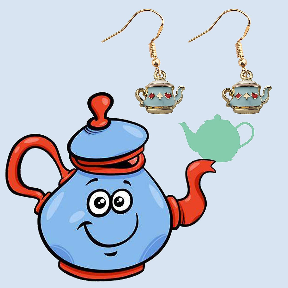 MAOFAED Alice in Wonderland Inspired Gift White Rabbit Gift Alice Gift Gift for Daughter (Teapot)