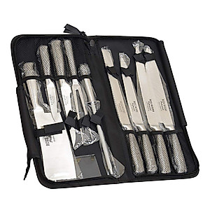Ross Henery Professional Eclipse Premium stainless Steel 9 piece chefs knife set in carry case