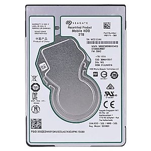 Seagate ST2000LM007 2TB SATA 600 2.5 inches Laptop Hard Drive 5400RPM 128MB (Renewed)