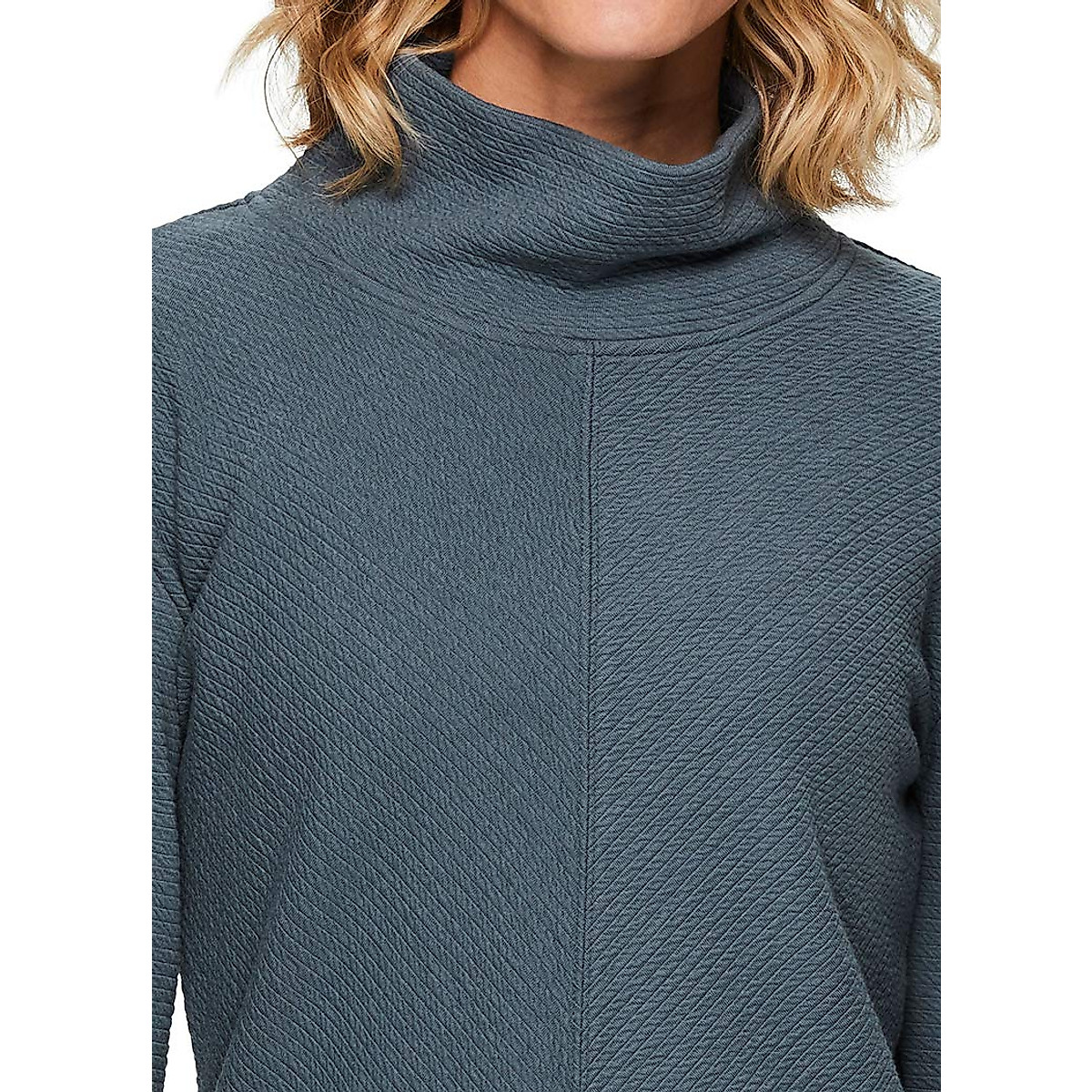 RBX Active Women's Quilted Lightweight Cowl Neck Tunic Pullover Sweatshirt F19 Green XXL