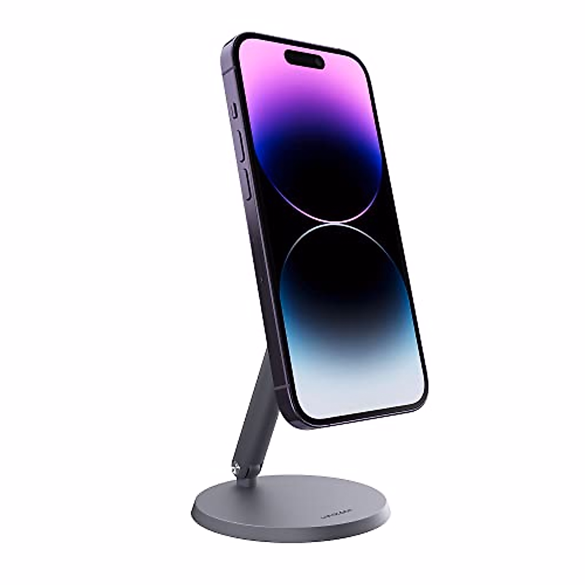 LULULOOK Magnetic Phone Stand for iPhone 12/13/14, Aluminum Design, Rotation Adjustable Desk Phone Holder Dock for iPhone 13 12/13 12 Mini/13/14 12 Pro/13/14 12 Pro Max, Mag-Safe Case Gray
