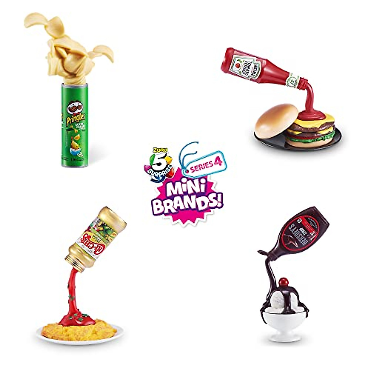 5 Surprise Mini Brands Series 4 by ZURU Amazon Exclusive Mystery Real Miniature Collectible Toy Capsule for Kids, Teens, and Adults (2 Pack)