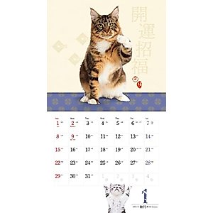 カレンダー2023 開運まねき猫 (月めくり/壁掛け) (ヤマケイカレンダー2023)