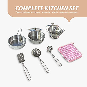 TaoHFE Wooden Play Kitchen Kids Kitchen Playset Toy Kitchen Sets for Girls Gift Kids Kitchen Playset Pink Toddler Kitchen for Kids Age 3+ Pretend Play with Lights & Sounds (Pink)