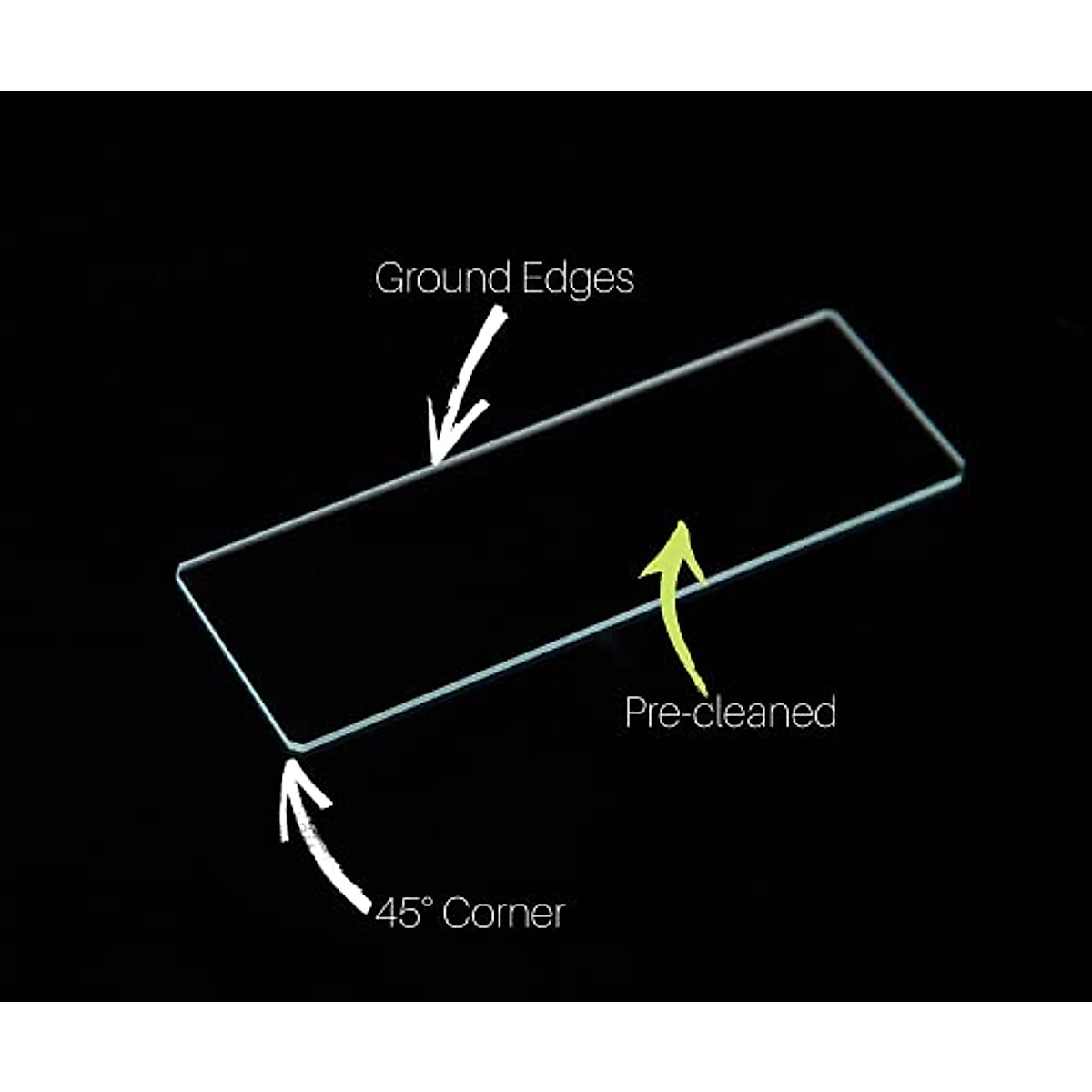 MILLSYN 50 pcs Microscope Slides Blank Plain, Plus 100 pcs Coverslips Ultra-Clear Cover Glasses