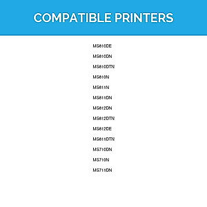 LD Compatible Toner Cartridge Replacement for Lexmark 521H High Yield (Black)