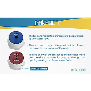 [Upgraded] Makhoon Pool Cleaner Feed Hose Replacement for Zodiac Polaris 280 380 180 3900 Pool Cleaner Feed Hose G5(Not Compatible with polaris 360)