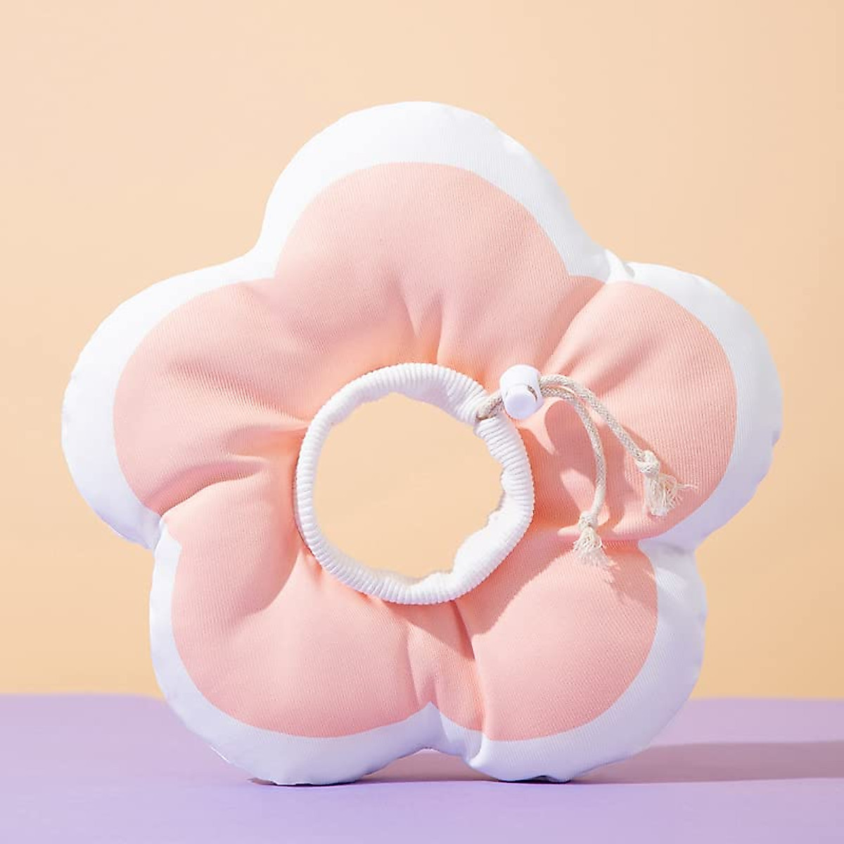 LAVVICHA Soft Cat Cone Collar Waterproof Adjustable Pet E Collar Cute Pink Flower Collar for Cats Small Dogs Kitten Puppy After Surgery Prevent Licking(Pink,Small)