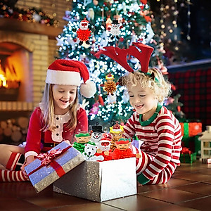 12Pcs Christmas Mini Porcupine Toys,Squeeze Toys Stress Relief Boys Balls Fidget Toy for Kids Christmas Party Favor,Christmas Decor(Christmas)