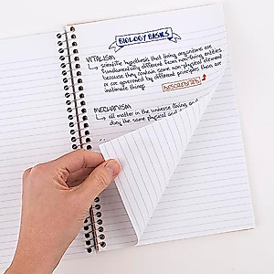 Five Star Small Spiral Notebook, 5 Subject, College Ruled Paper, 180 Sheets, 9-1/2" x 6", Color Will Vary, 1 Count (06184)