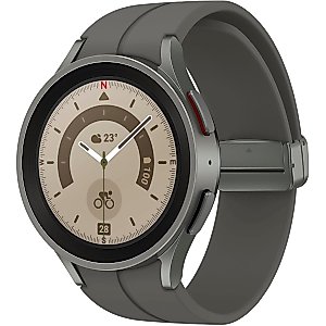 Samsung Galaxy Watch 5 Pro 45mm Smartwatch with GPS, LTE, Sleep Coaching, and Fast Charger - Renewed