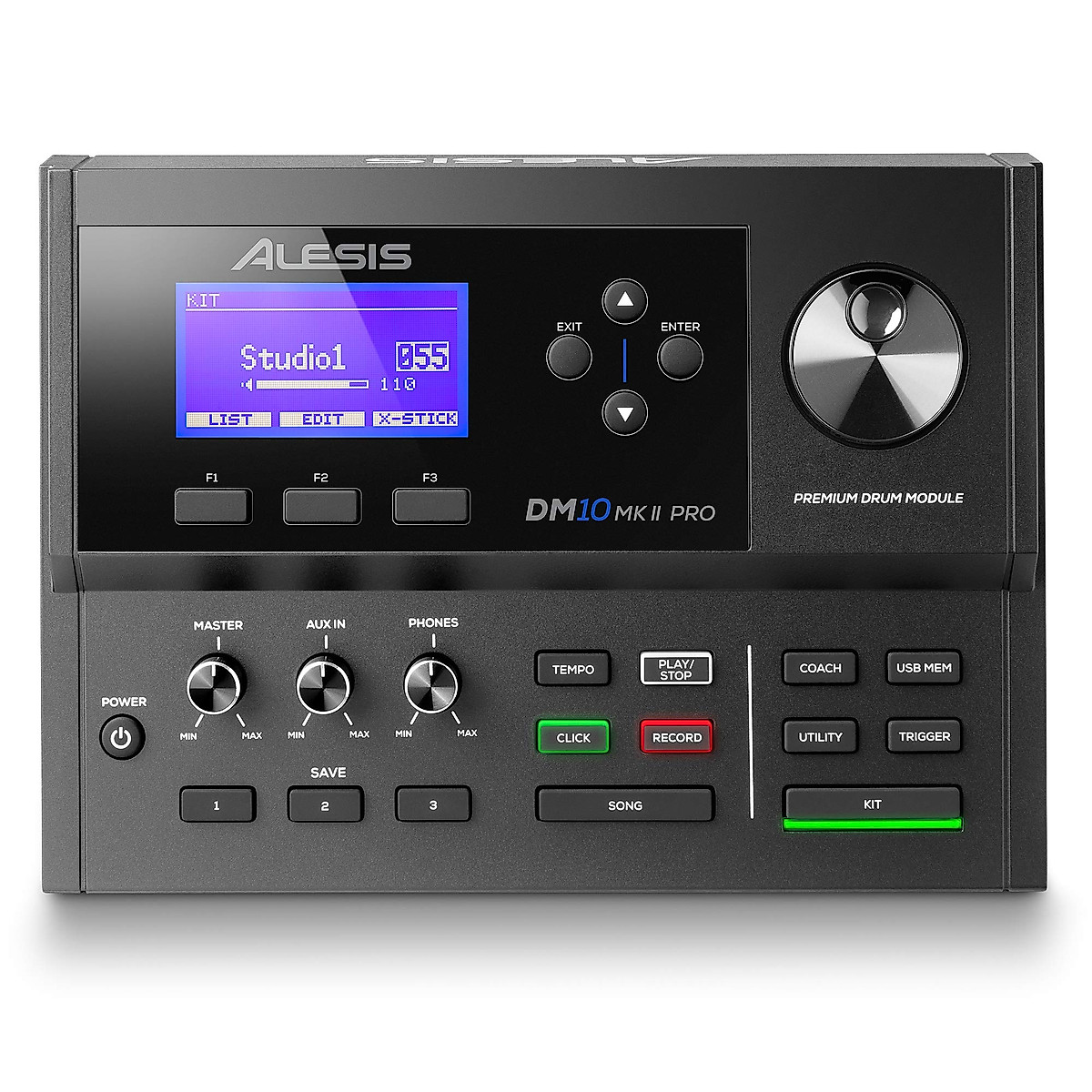 Alesis DM10 MKII Pro Kit | Ten-Piece Electronic Drum Kit with Mesh Heads & Pearl P932 Demonator Right Footed Single Chain with Interchangeable Cam Powershifter