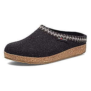 HAFLINGER Zigzag Clog - Charcoal, 45
