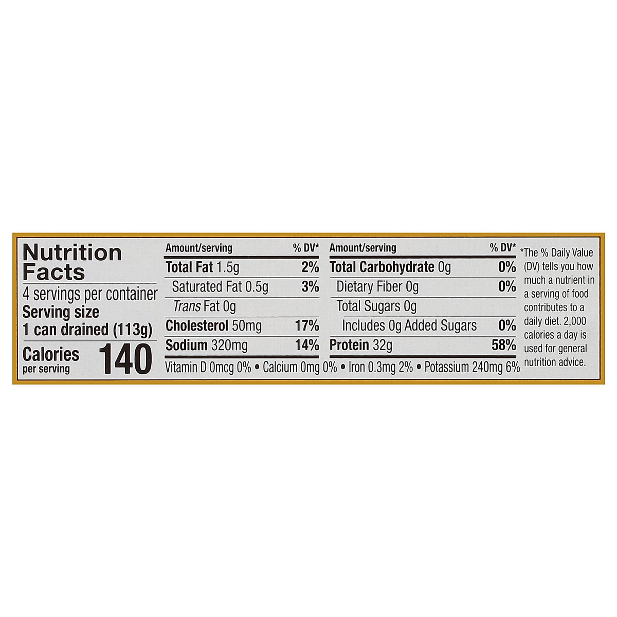 Bumble Bee Prime Solid White Albacore Tuna in Water,Premium Wild Caught Tuna - 31g Protein per Serving - Non-GMO Project Verified, Gluten Free, Kosher, 5 Ounce (Pack of 4)