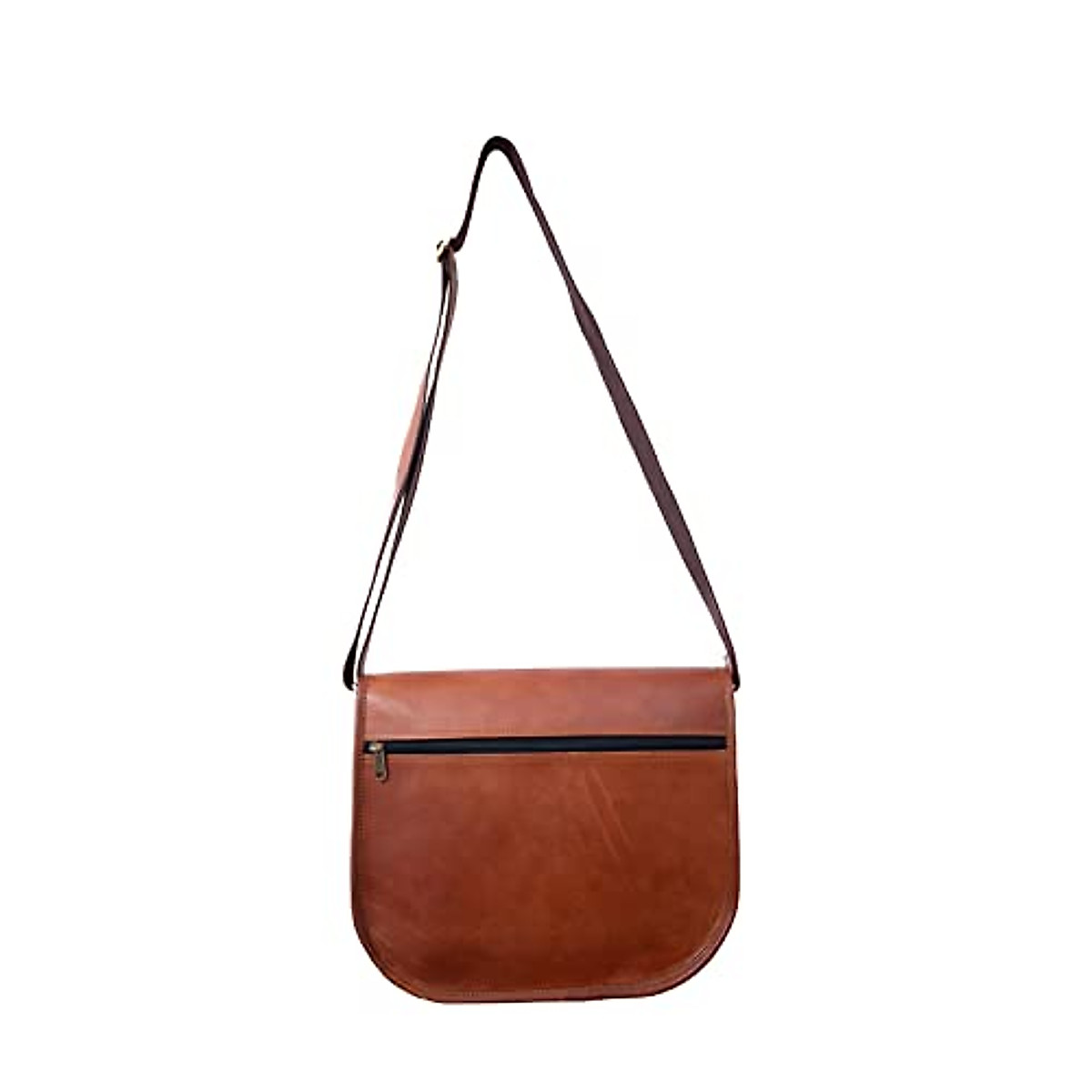 DEENIT'S Brown Full Grain Genuine Leather Sling Bag Handmade Womens stylish Crossbody Small Bag (9x11x3)