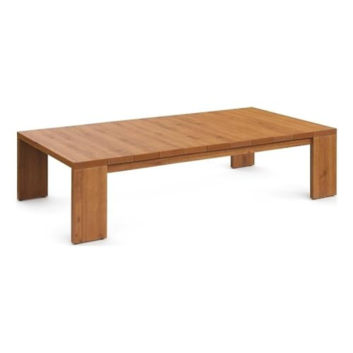 Modway Tahoe Acacia Wood Rectangular Outdoor Patio Coffee Table in Natural - Ideal as Garden Coffee Table or Porch Table