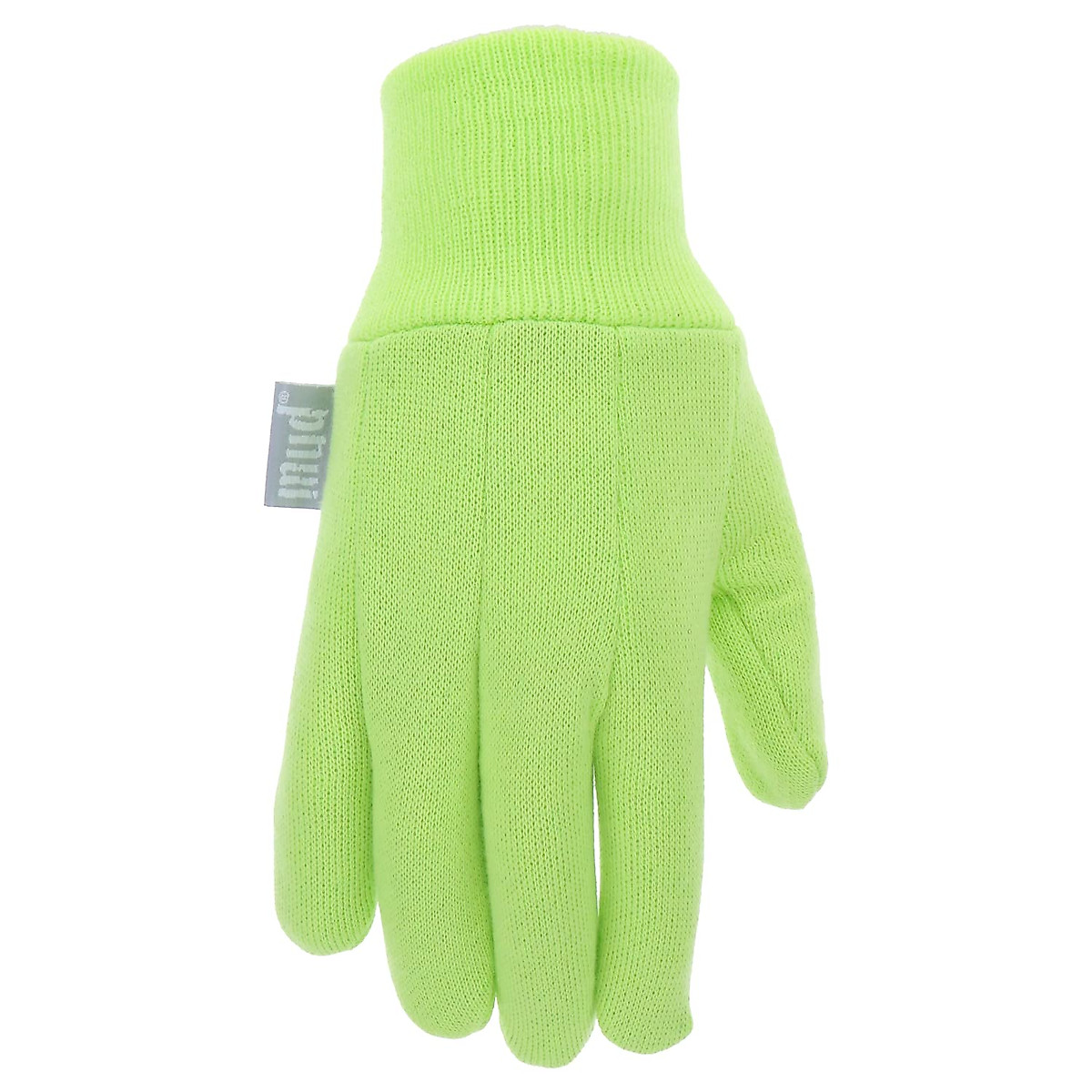 MUD Basic Jersey Cotton Youth Helper Gloves, Extreme Comfort, Elastic Knit Wrist, Hand Protection, Ages 9-12 Yrs., Green (MD60001K-K) (MD60001K-Y)