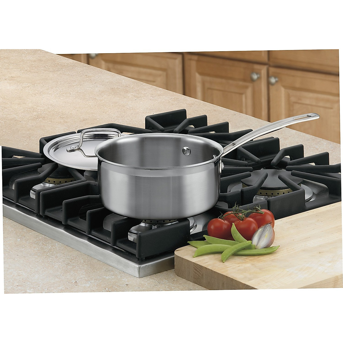 Cuisinart MultiClad Pro Stainless Steel 2-Quart Saucepan with Cover & MultiClad Pro Stainless Steel 1-1/2-Quart Saucepan with Cover