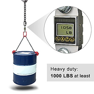 BeneLabel Heavy Duty Porch Swing Chain Kit with Silent Hangers, Hammock Chair Hardware for Indoor/Outdoor Hanging Chairs, Punching Bags and More, Easy Installation, Rustproof, 1000LB Capacity, 81"