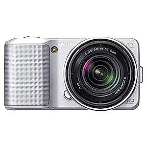 Sony Alpha NEX-3 Interchangeable Lens Digital Camera w/18-55mm Lens (Silver)- 14.2 Mpix