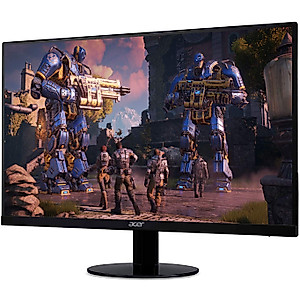 Acer SB240Y Bbix 23.8” Full HD (1920 x 1080) Ultra-Thin Zero-Frame IPS Monitor with AMD Radeon FREESYNC Technology and 1ms VRB (HDMI Port & VGA Port), black