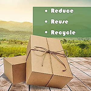 DEEDOCHY Brown Gift Boxes with Lids,Bridesmaid Proposal Box,12 Packs Kraft Gift Box for Wedding Present, Bridesmaid Proposal Gift, Graduation, Holiday, Birthday Party Favor and Christmas (Brown)