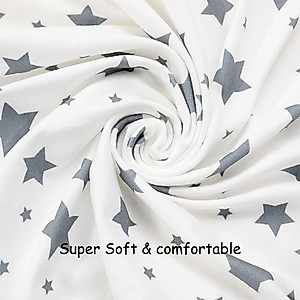 GROWA Universal Bassinet Sheets for Boys and Girls, 100% Breathable Cotton Sheet Set of 3 Pieces, Suitable for Most Bassinet Pads/mattresses, Such as Halo, Chicco Lullago, etc.