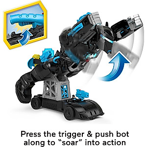 Fisher-Price Imaginext DC Super Friends Batman Toy Bat-Tech Batbot Playset 2-Ft-Tall Robot with Lights & Sounds for Pretend Play Kids Ages 3+ Years​