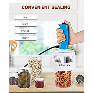 NEWTRY Induction Sealer Heat Handheld Sealing Machine Diameter 0.79’’-3.94’’ Electromagnetic Manual Power & Time Adjustable for Plastic Glass Bottles Caps(110V US Plug)