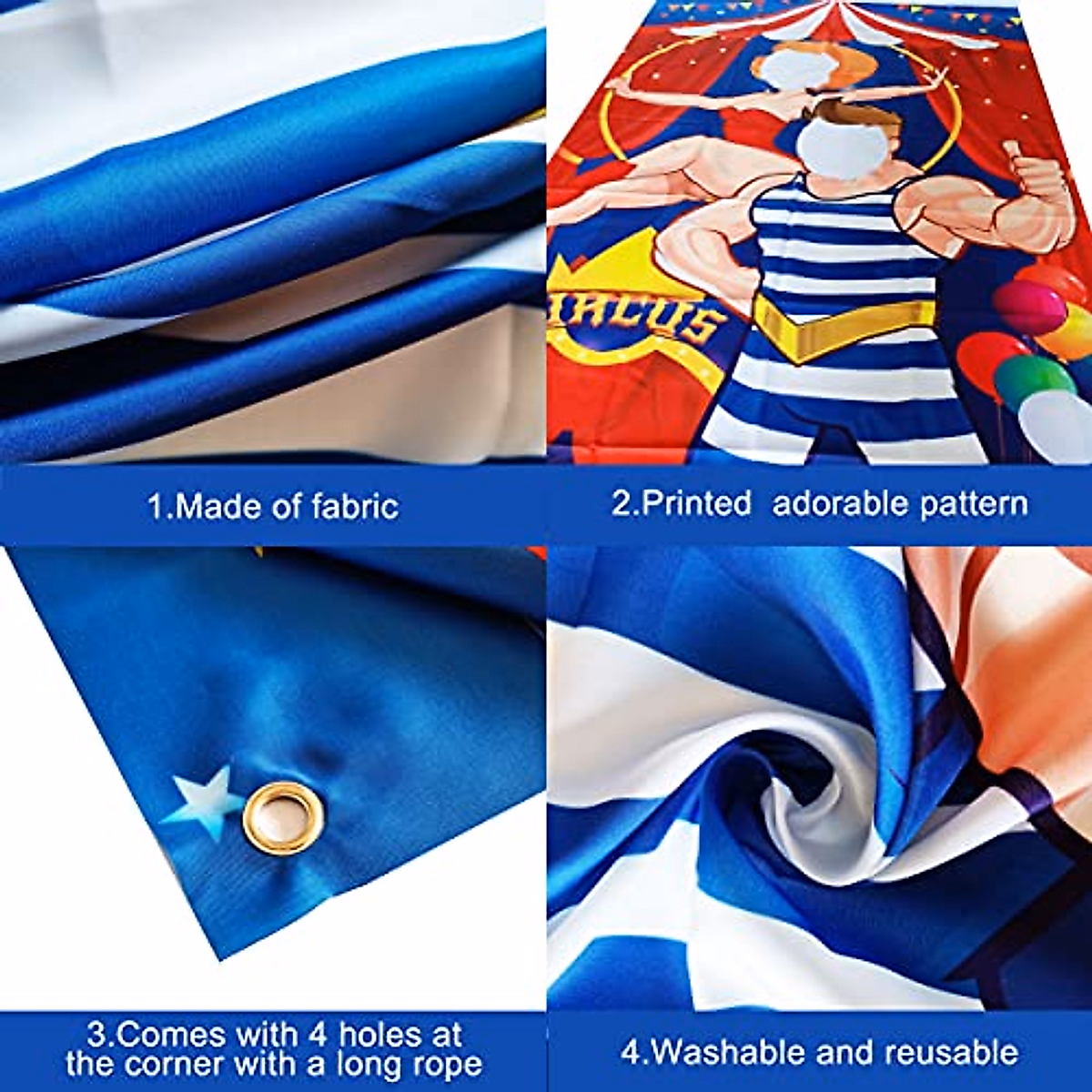 KatchOn, Carnival Photo Booth Backdrop - Large,72x36 Inch | Carnival Decorations for Event | Carnival Photo Door Banner for Carnival Theme Party Decorations | Carnival Backdrop, Mardi Gras Decorations