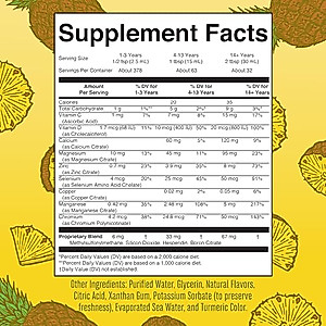 Nighttime Liquid Multimineral Sleep Supplement | Sugar Free | Calm Magnesium Citrate Sleep | NO Melatonin | Calcium Magnesium Zinc | Available in 4 Flavors | Vegan | Gluten Free | 32 Servings