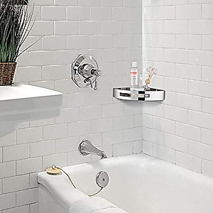 Aquaterior Bathroom Corner Shelf Wall Mounted Shower Caddy Stainless Steel Triangle Toilet Shower Shelf Organizer