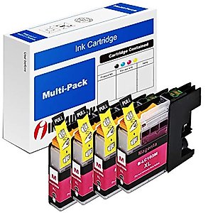 INK4WORK Compatible Ink Cartridge Replacement for Brother LC103 LC-103 XL MFC-J285DW MFC-J4410DW MFC-J450DW MFC-J470DW MFC-J475DW MFC-J650DW MFC-J6520DW MFC-J870DW MFC-J875DW (Magenta, 4-Pack)