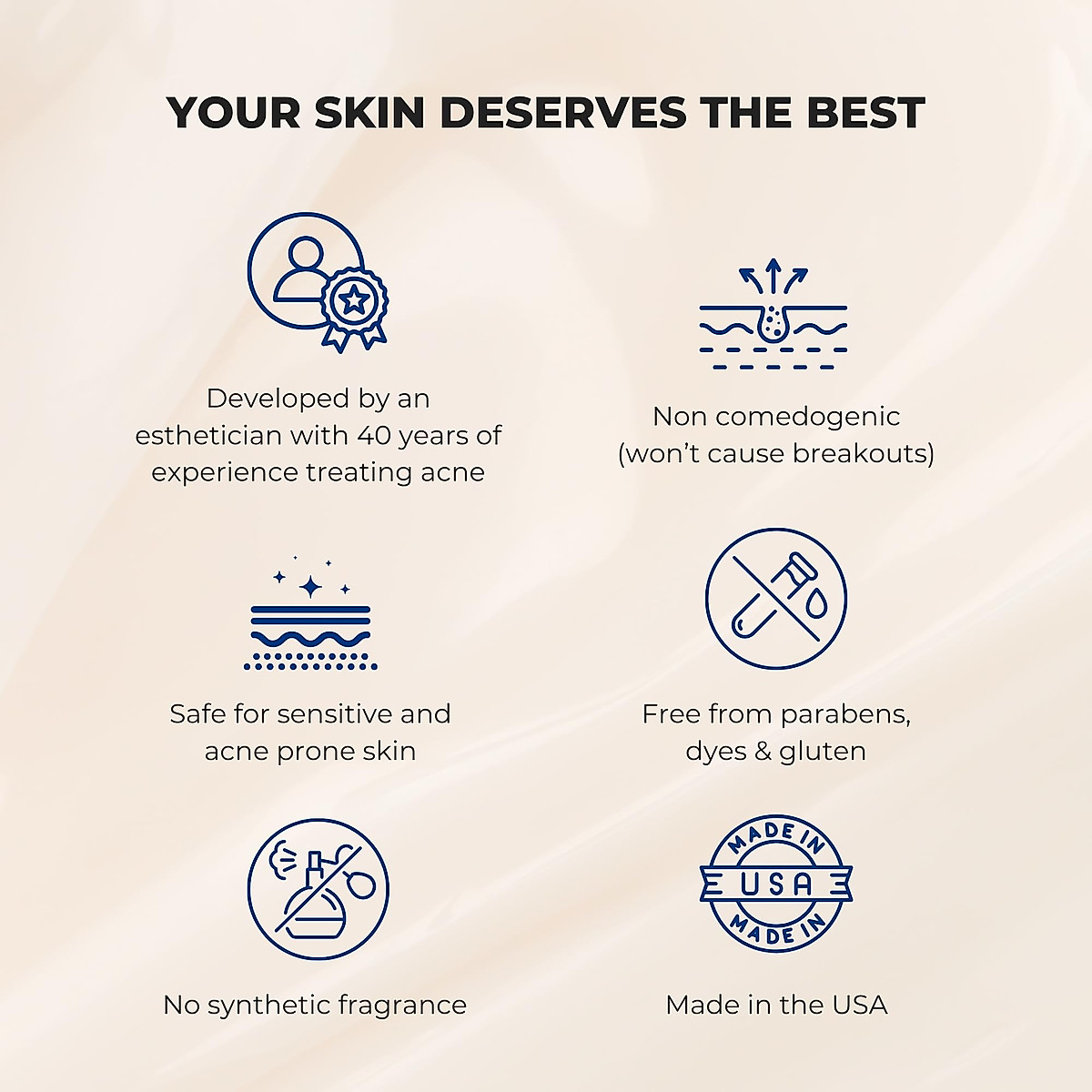 Exfoliating Facial and Body Scrub by Clear 2 Perfection, Esthetician Developed, Perfect for Bacne, Exfoliates & Clears Breakouts