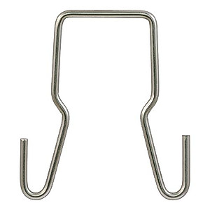 CURT 45807 Trailer Safety Chain Holder Bracket for 2-inch Shank, Clip-On Steel Hanger Hooks