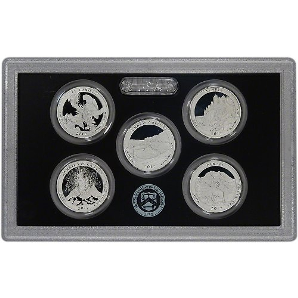 2012 S US Mint Quarters Silver Proof Set
