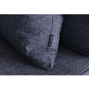 Outer Outdoor Throw Pillow with OuterWeave Performance Fabric, Decorative Outdoor Pillow for Patio & Outdoor Furniture, Includes Machine Washable Pillow Cover and Insert - Deep Sea Navy, 18"x18"