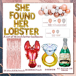 53 PCS She Found Her Lobster Bachelorette Decorations Friends Themed Bachelorette Party Favors Bridal Shower Bachelorette Balloons Engagement
