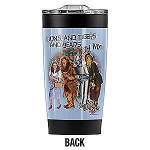 Logovision The Wizard of Oz Oh My Stainless Steel Tumbler 20 oz Coffee Travel Mug/Cup, Vacuum Insulated & Double Wall with Leakproof Sliding Lid | Great for Hot Drinks and Cold Beverages