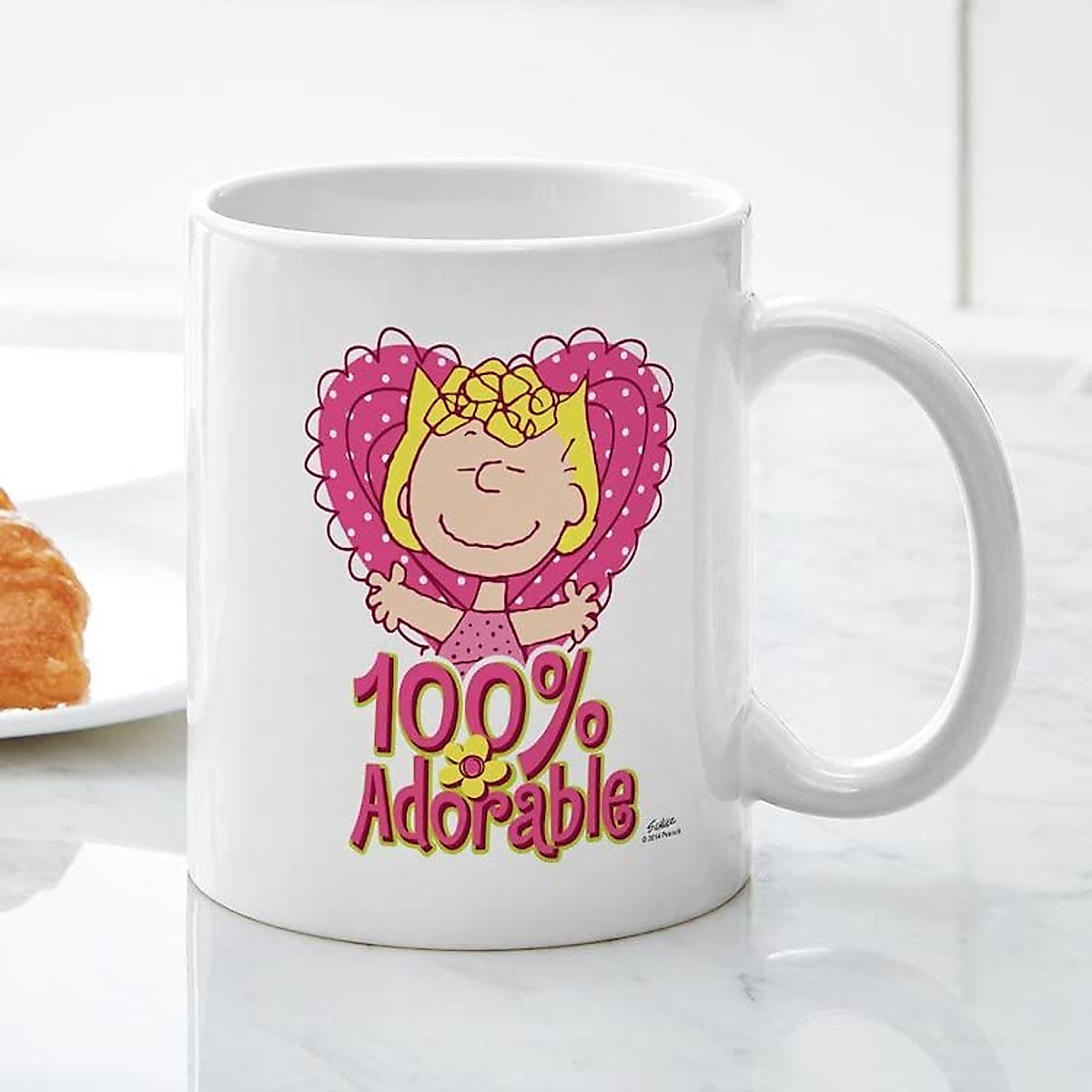 CafePress Sally 100% Adorable Ceramic Mug Ceramic Coffee Mug, Tea Cup 11 oz