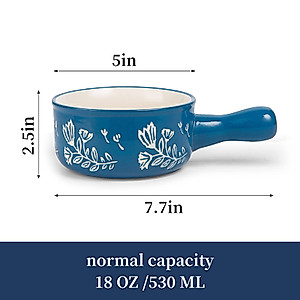 Wisenvoy French Onion Soup Crocks Oven Safe Soup Bowls with Handles Soup Bowls