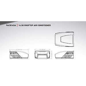 Furrion Chill 14,500 BTU RV Rooftop AC FACR14SA-BL , Black