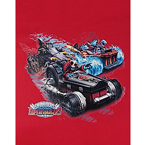 Official Skylanders Superchargers Drive Boy's T-Shirt (5-6 Years) Red