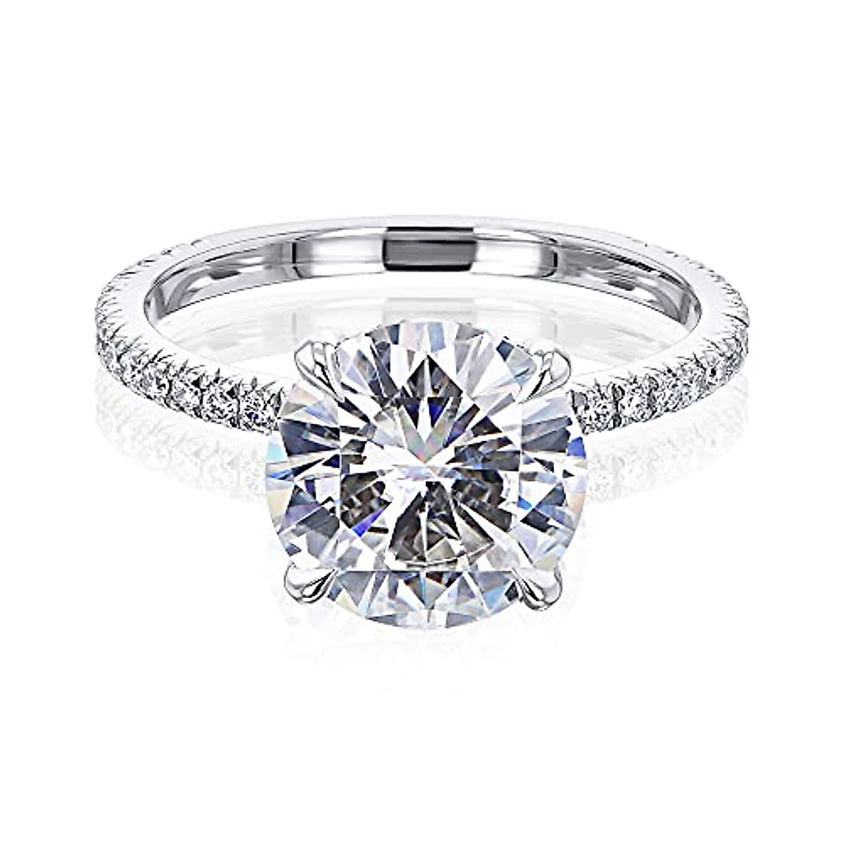 Kobelli Moissanite Wrap Basket Engagement Ring - white-gold / 5.0 / Forever One D-E-F