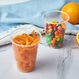 JOLLY CHEF 600 Pack 9 oz Clear Plastic Cups,9 Ounce Disposable Cups, Cold Party Drinking Cups for Parties, Picnics, BBQs, Travel, Halloween, Christmas Party, and Events