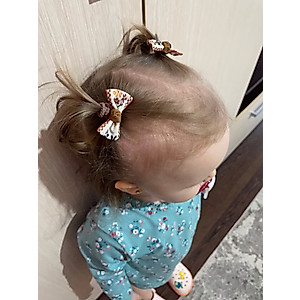30 Pcs(15 pairs) Baby Girl Hair Ties With Bows 1.2 Inch Small Toddler Girls Ponytail Holders Pigtails Elastic Bands Hair Accessories For Kids