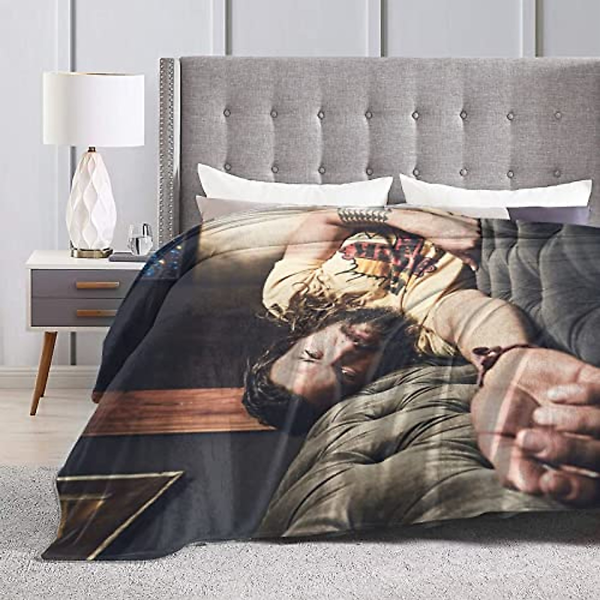 Ultra-Soft Jason Momoa Blanket, Fleece Collage Throw Blankets for All Season, Lightweight Soft Micro Flannel Blanket for Couch, Dorm, Bedding Blankets 50"X40"