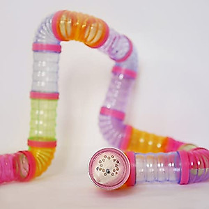 4Pcs Hamster Tube Accessories, Hamster Tube Hamster Tunnel Caps Pet External Cage Plugs Small Animal Hutch Guinea Pig Toy for Chinchilla Squirrel Hamster, Random Color