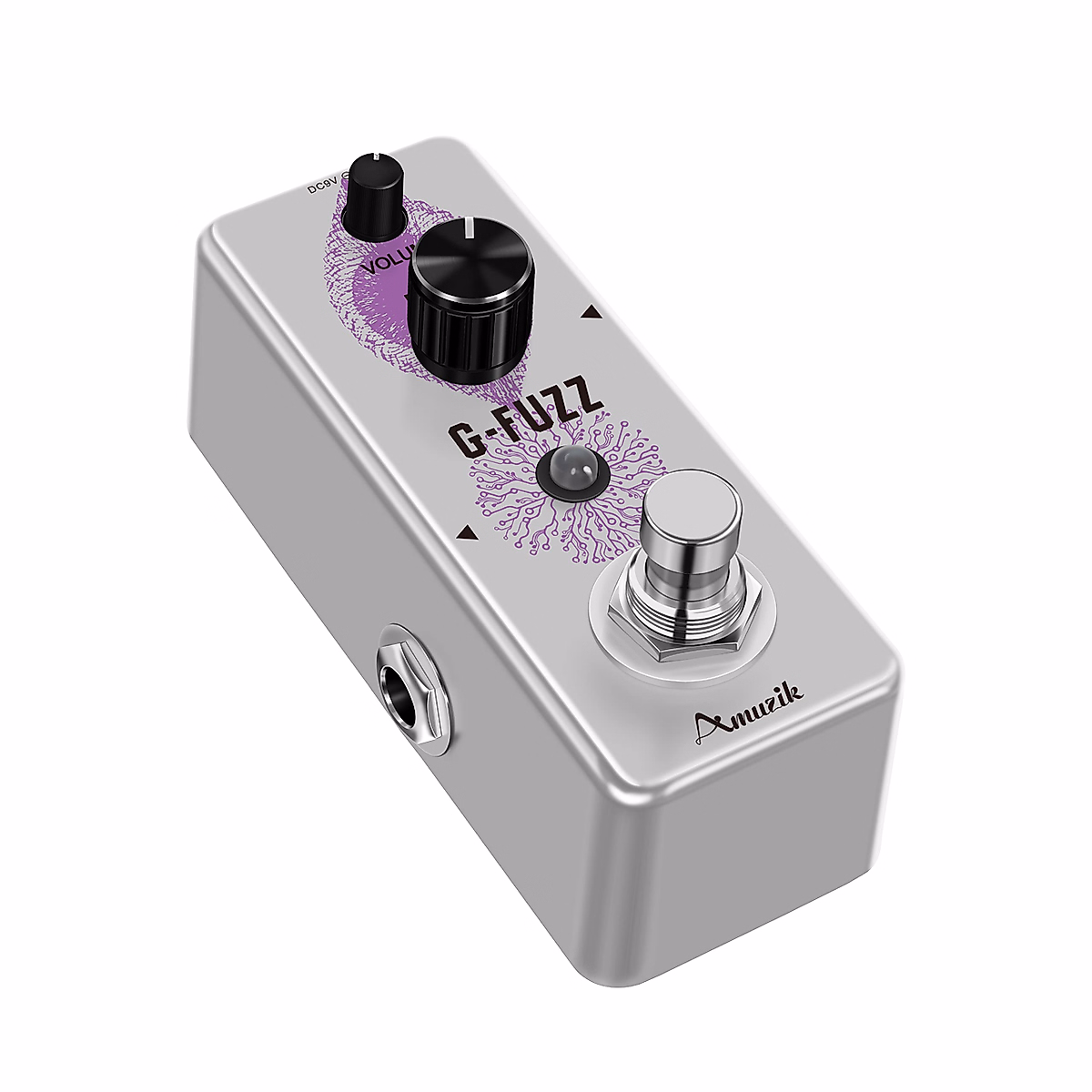 Amuzik Classic Guitar Pedals Analog Fuzz Effect Pedal Vintage G-Fuzz Effect Pedal For Electric Guitar Bass with True Bypass